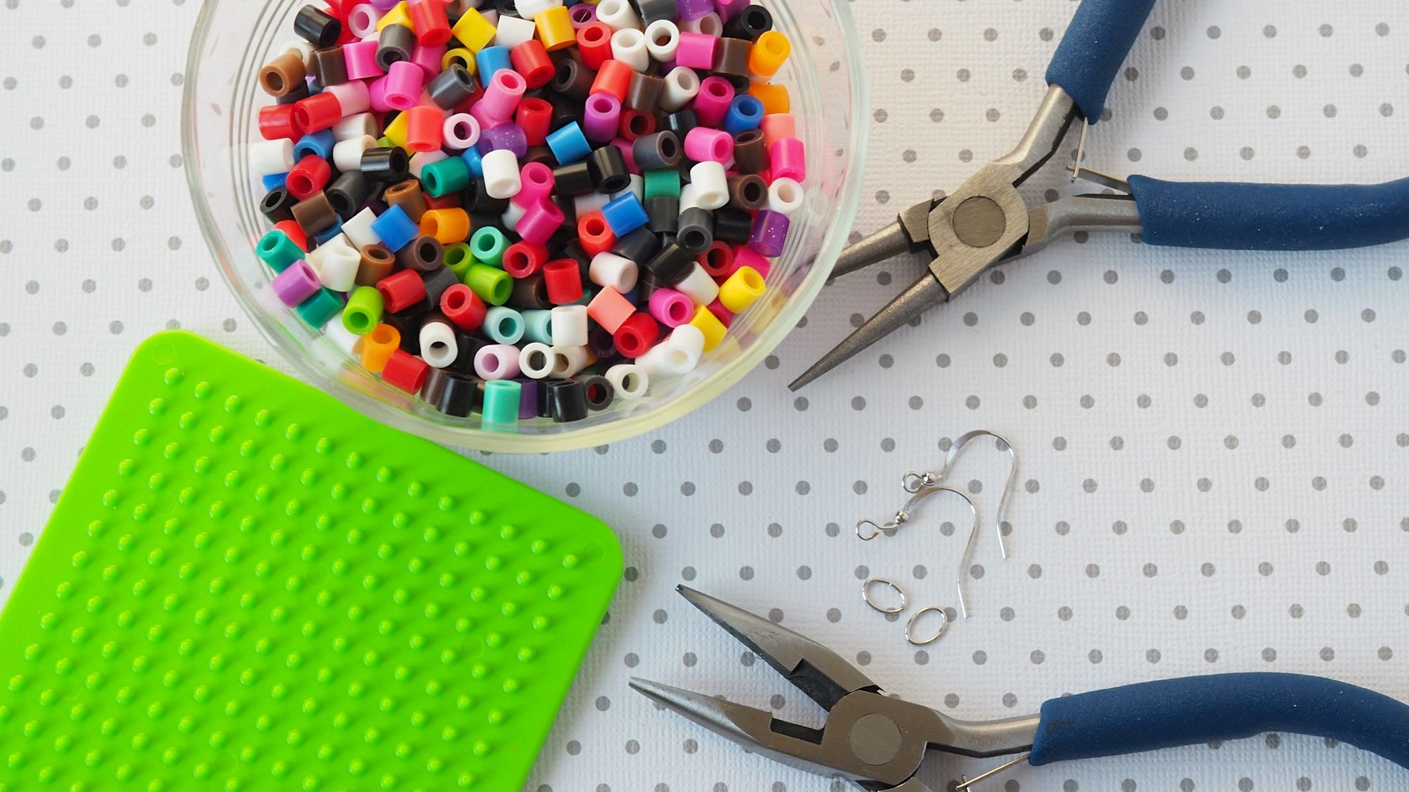 Easy Perler Bead Earrings Tutorial - Create with Claudia