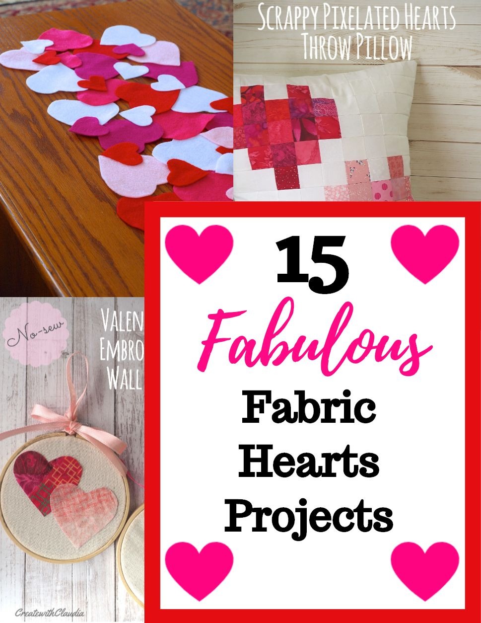 Fabulous Fabric Heart Projects - Create with Claudia