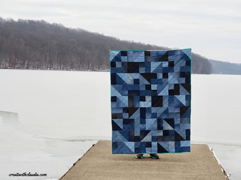 Freeform Denim Quilt Pattern - Create with Claudia