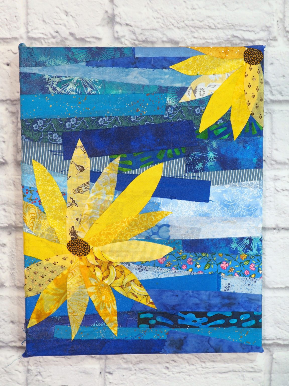 How to Make a Scrap Fabric Découpage Collage - Create with Claudia