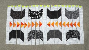 Halloween Cats Table Runner Pattern - Create with Claudia