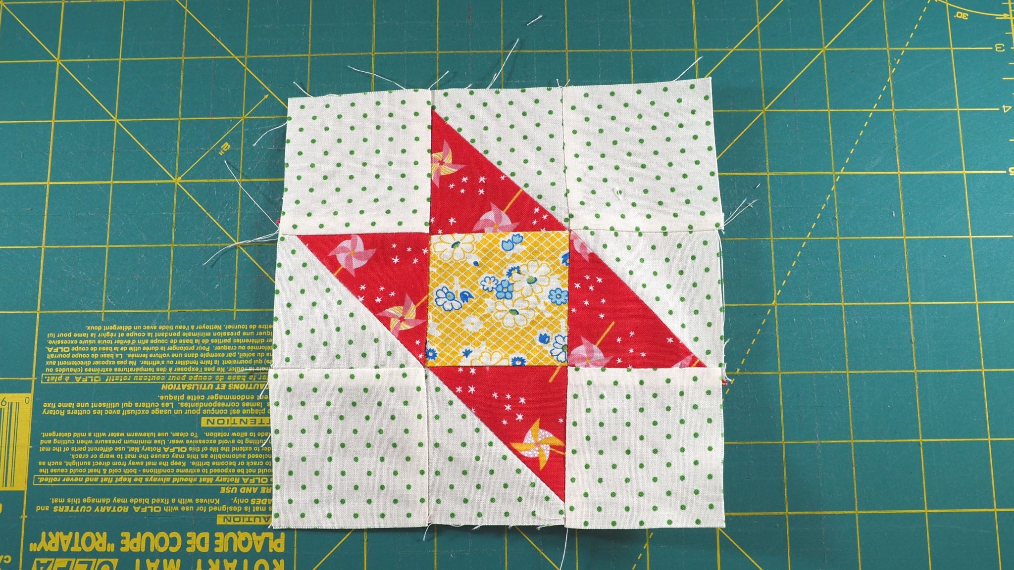 How to Make a 6 1/2" Contrary Wife Quilt Block - Create with Claudia