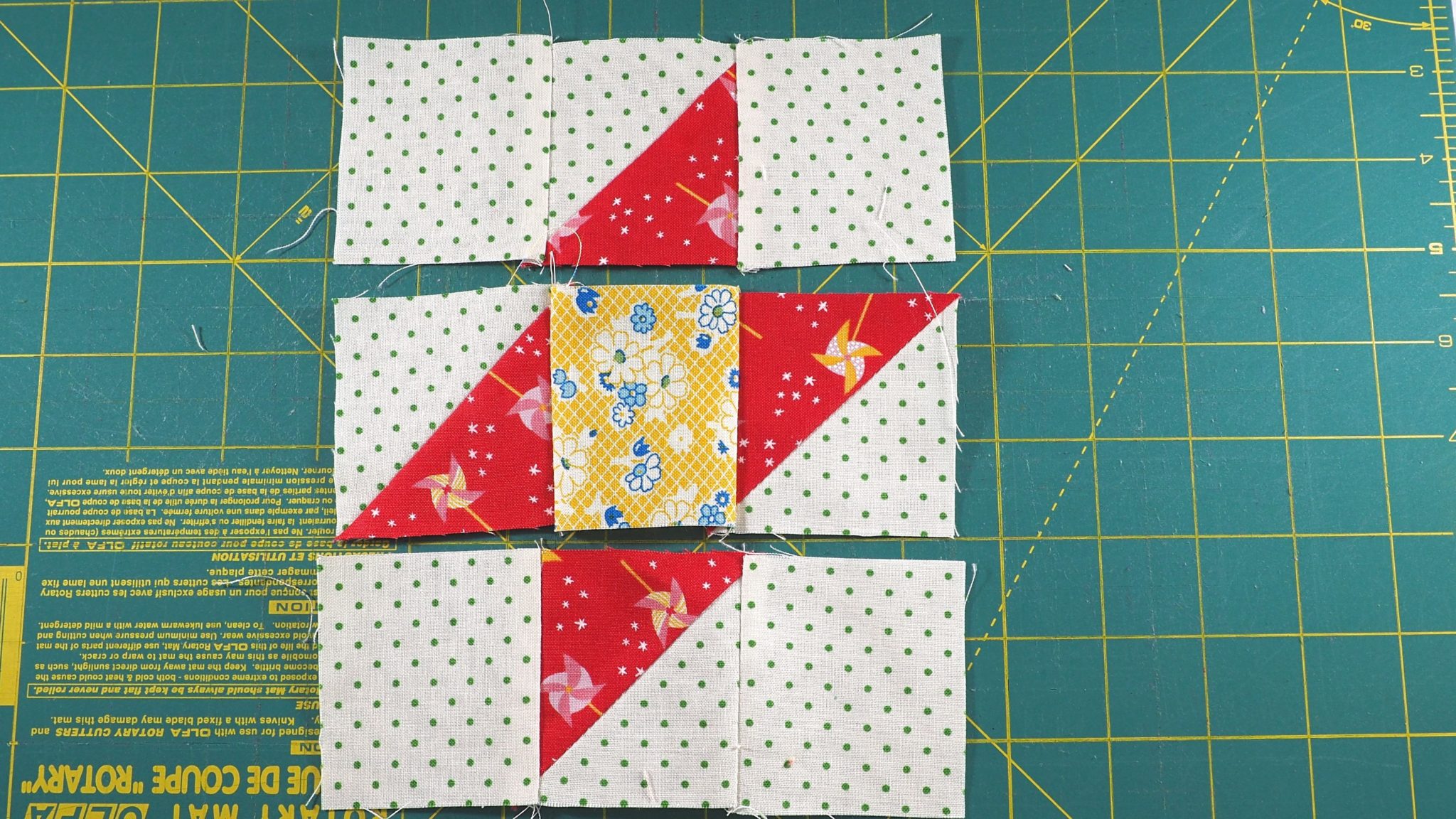 How to Make a 6 1/2" Contrary Wife Quilt Block - Create with Claudia