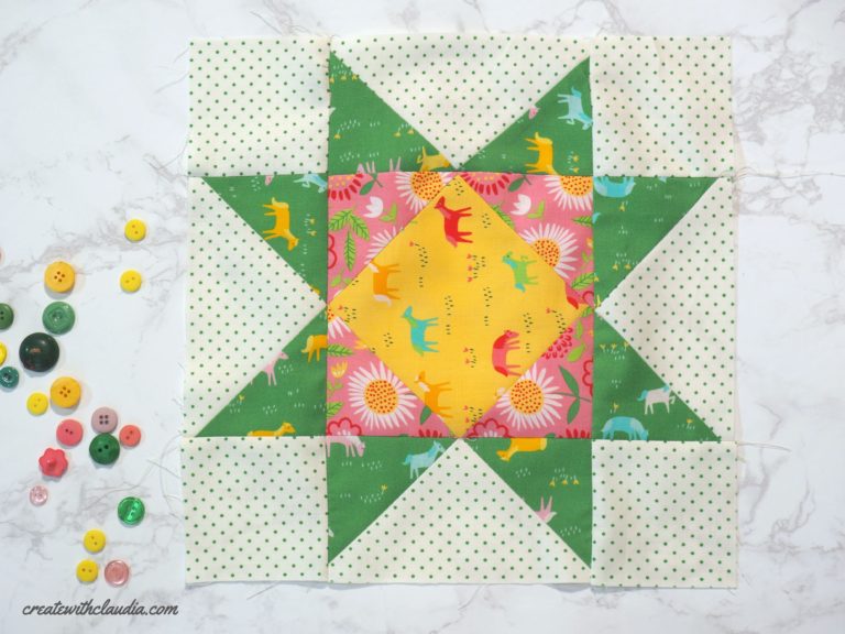 How to Make a 12 1/2" Variable Sawtooth Star Quilt Block - Create with ...