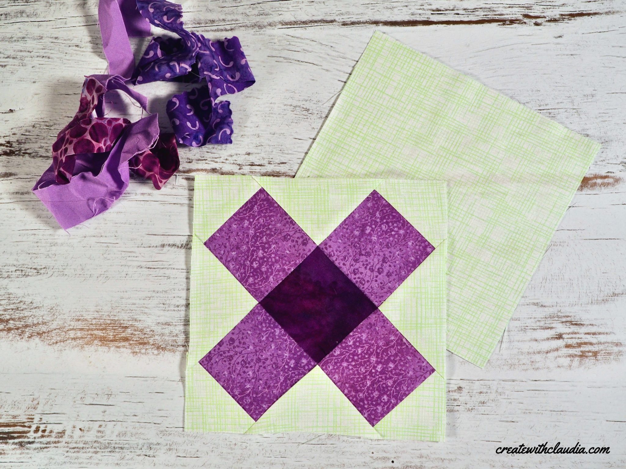 How to Make a Mosaic Quilt Block - Create with Claudia
