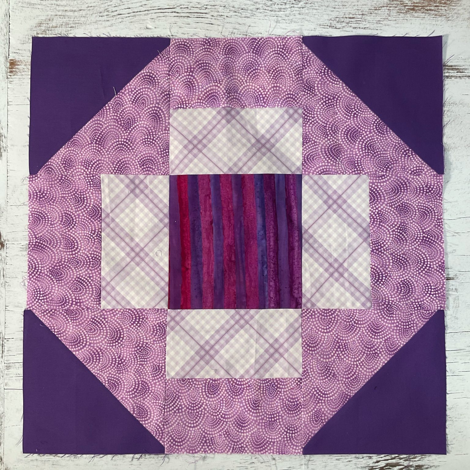 How to Make A Greek Cross Quilt Block - Create with Claudia
