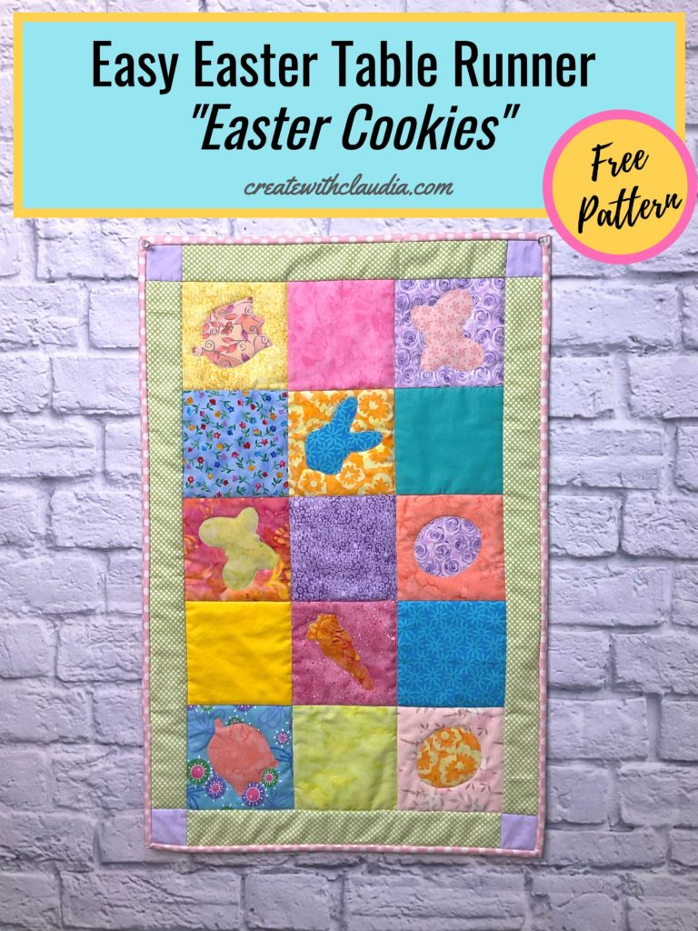 Easy Easter Table Runner Pattern - Create with Claudia