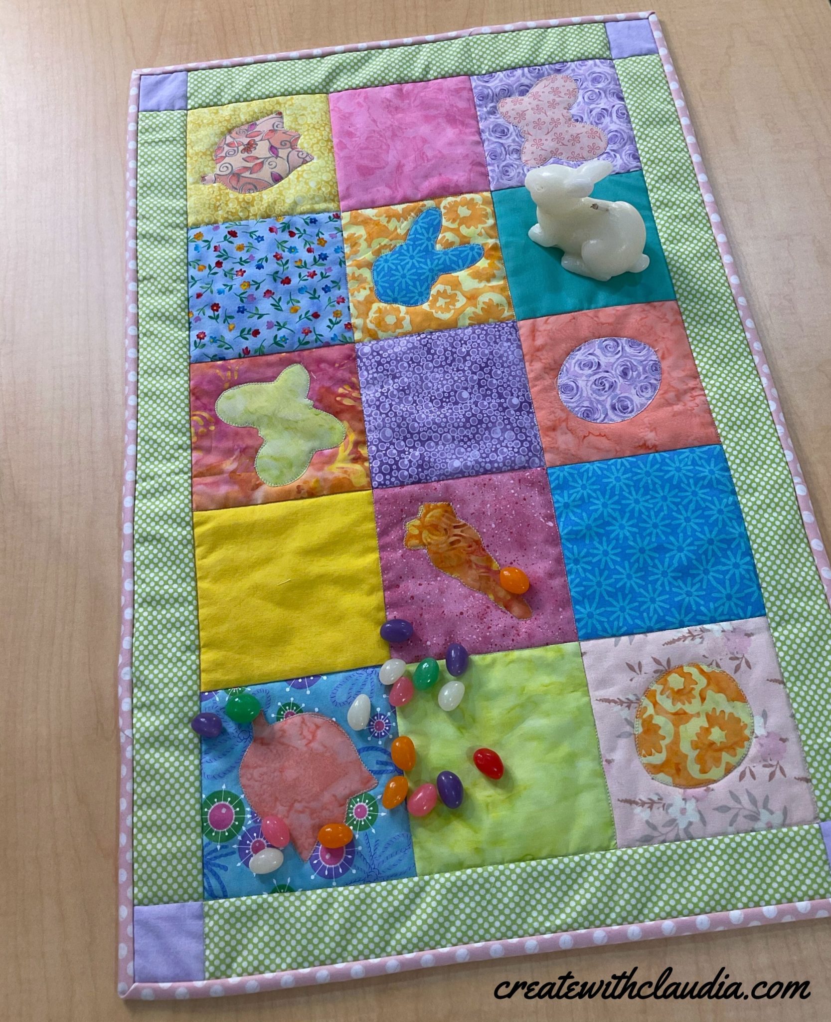 Easy Easter Table Runner Pattern - Create with Claudia