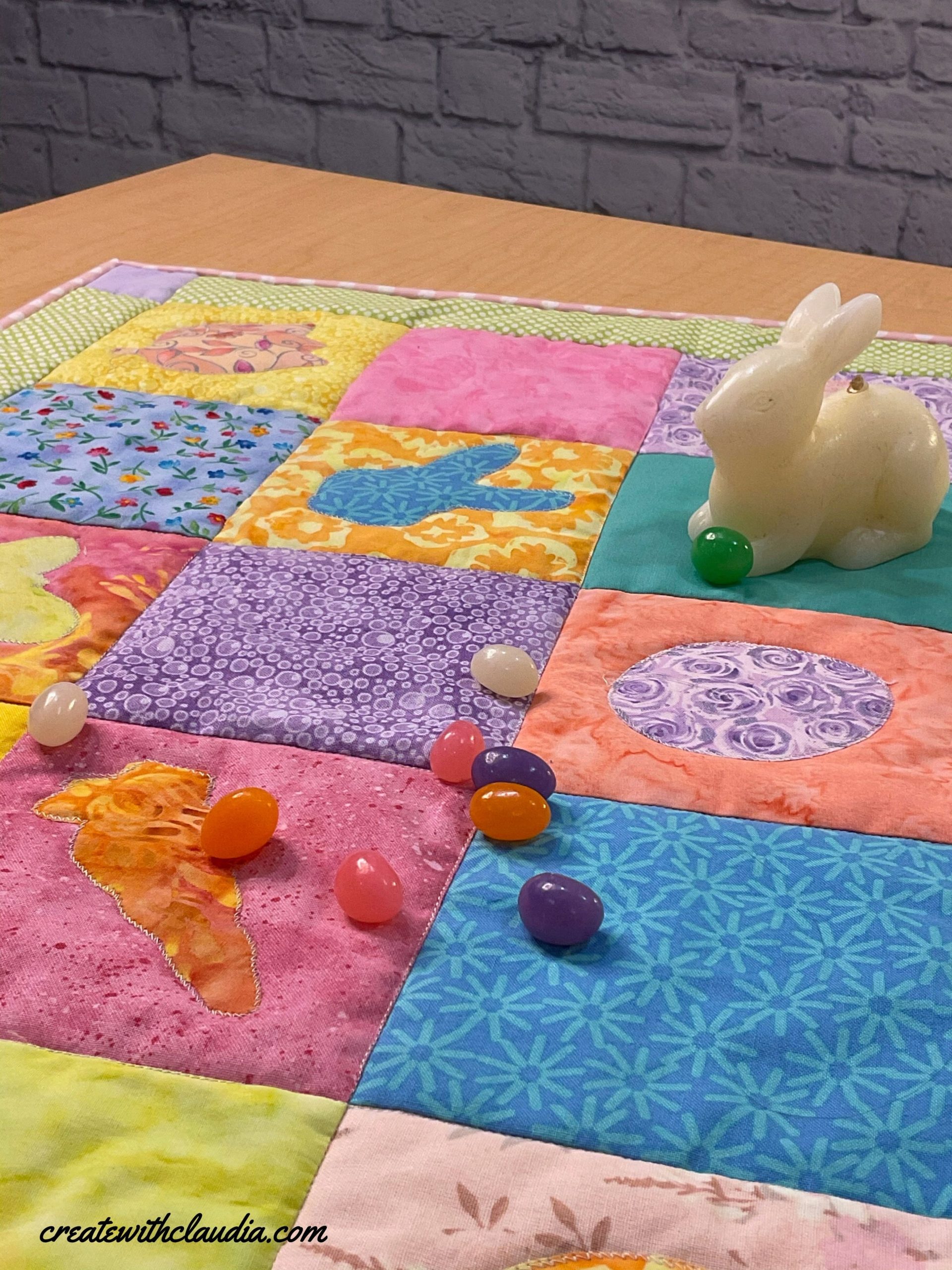 Easy Easter Table Runner Pattern - Create with Claudia