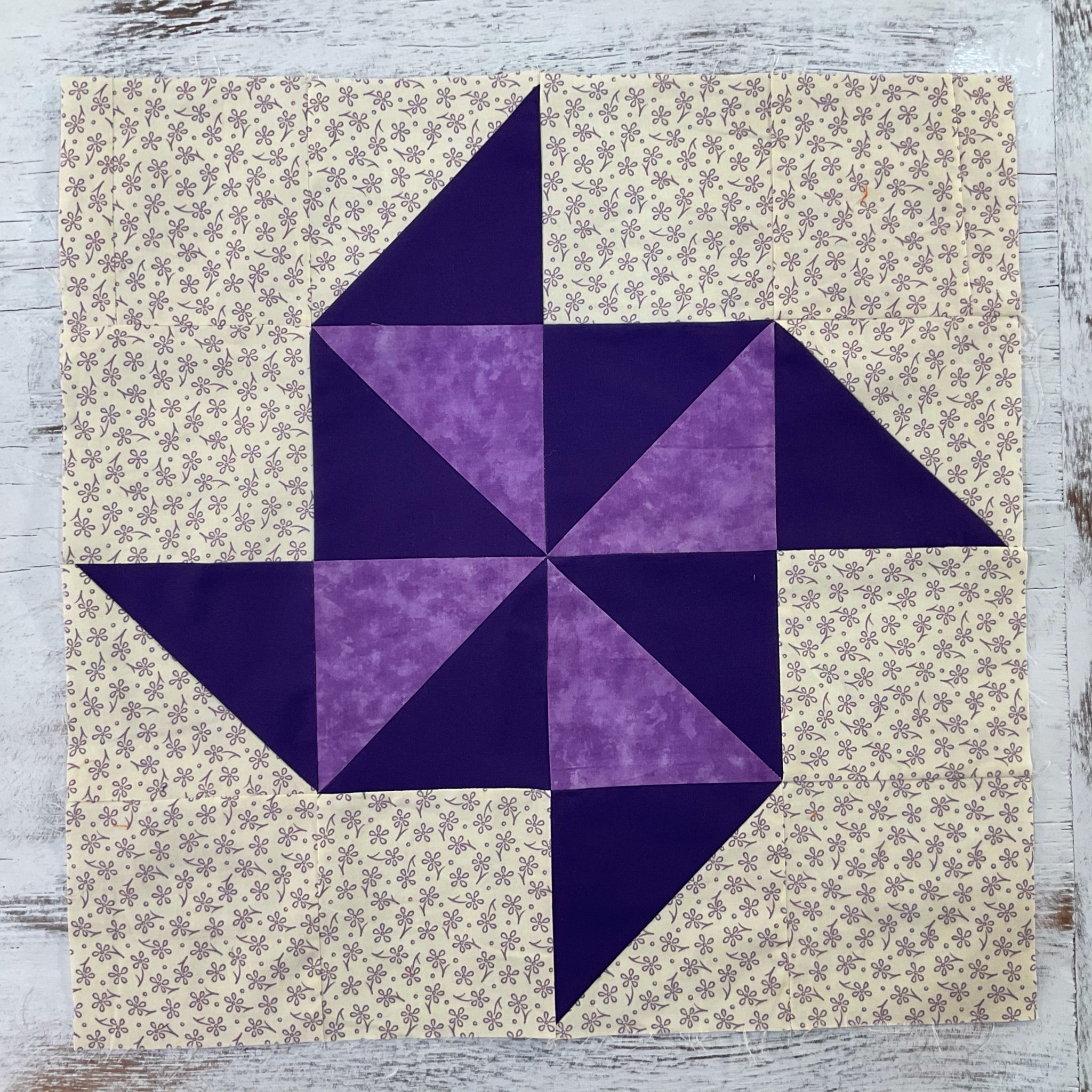 How to Make a Large Flying Pinwheel Quilt Block - Create with Claudia