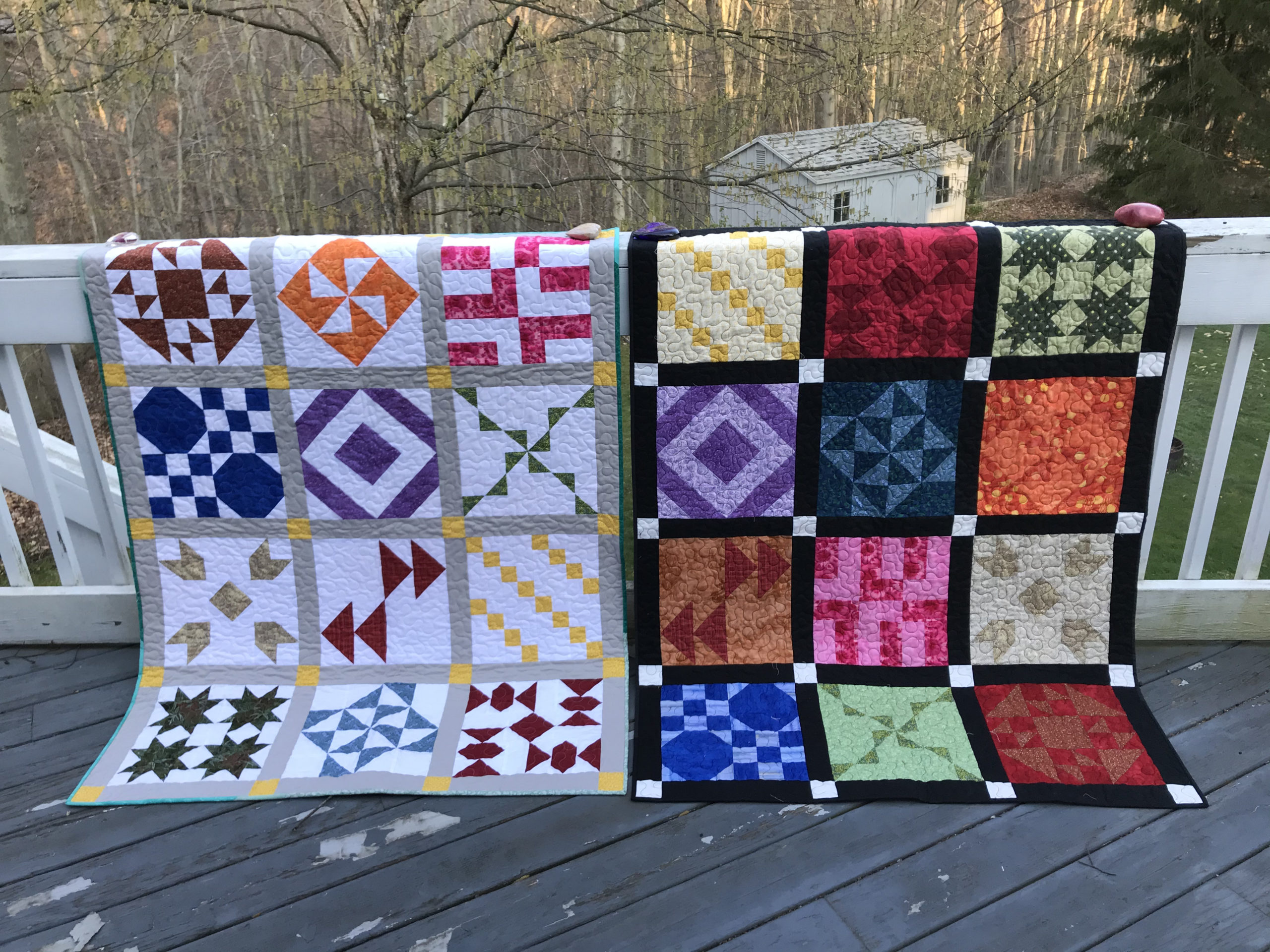 Color Challenge Quilt Finishes - Create with Claudia
