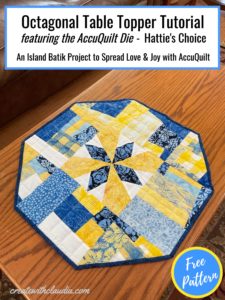 How to Make an Octagonal Table Topper - Create with Claudia