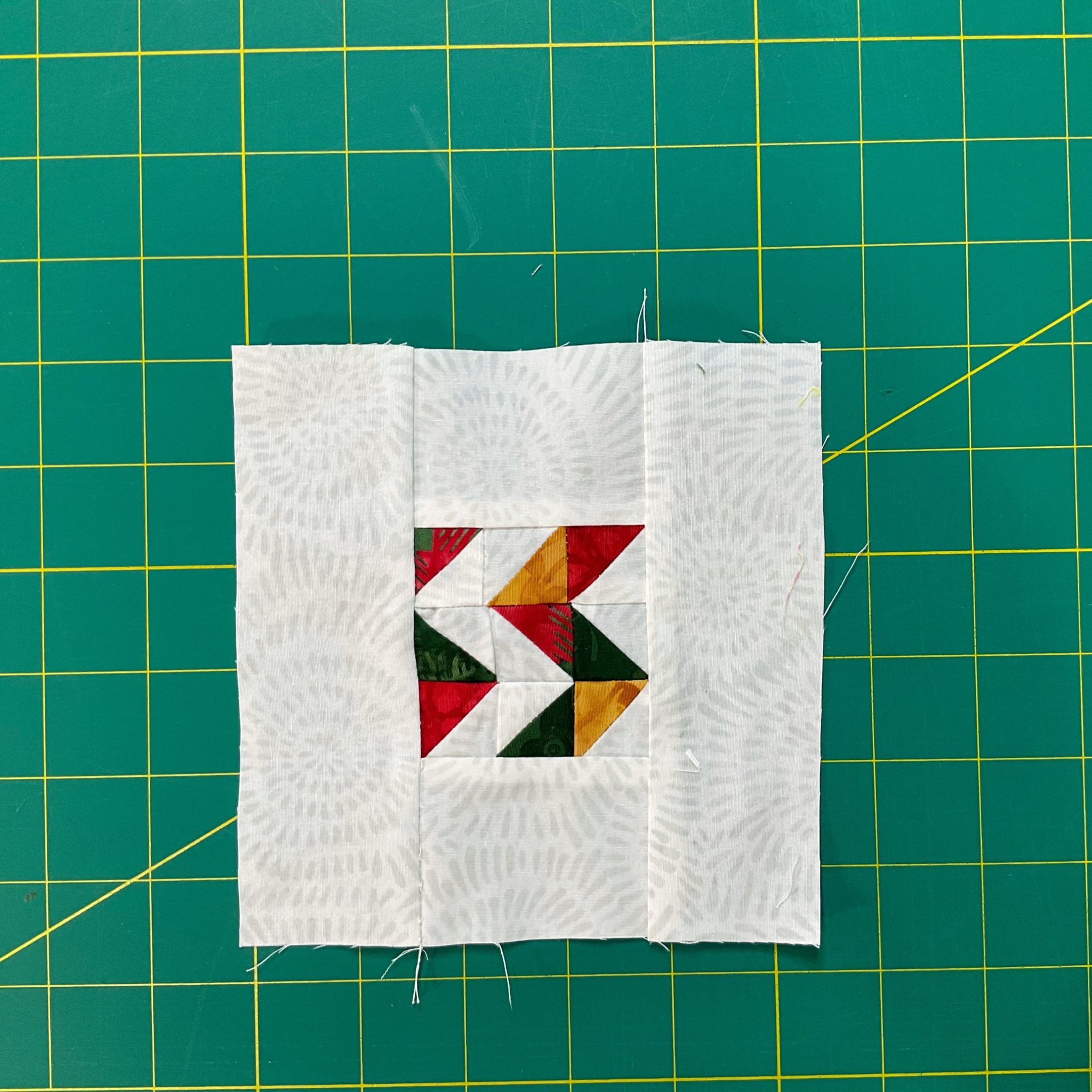 Mini Quilt Block Embroidery Hoop Ornaments Tutorial - Create with Claudia