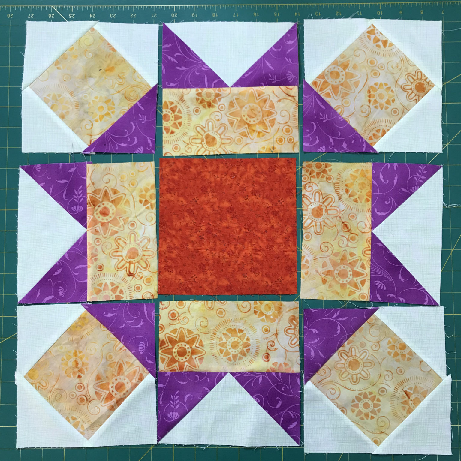 How to Make a Large Rolling Squares Quilt Block - Create with Claudia