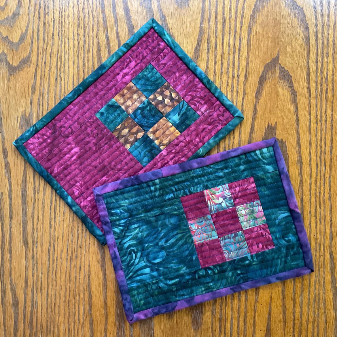 Easy Nine Patch Mug Rug Pattern - Create with Claudia