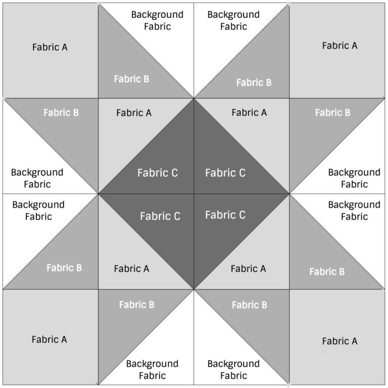 How to Make a Large Diamond in a Star Quilt Block - Create with Claudia