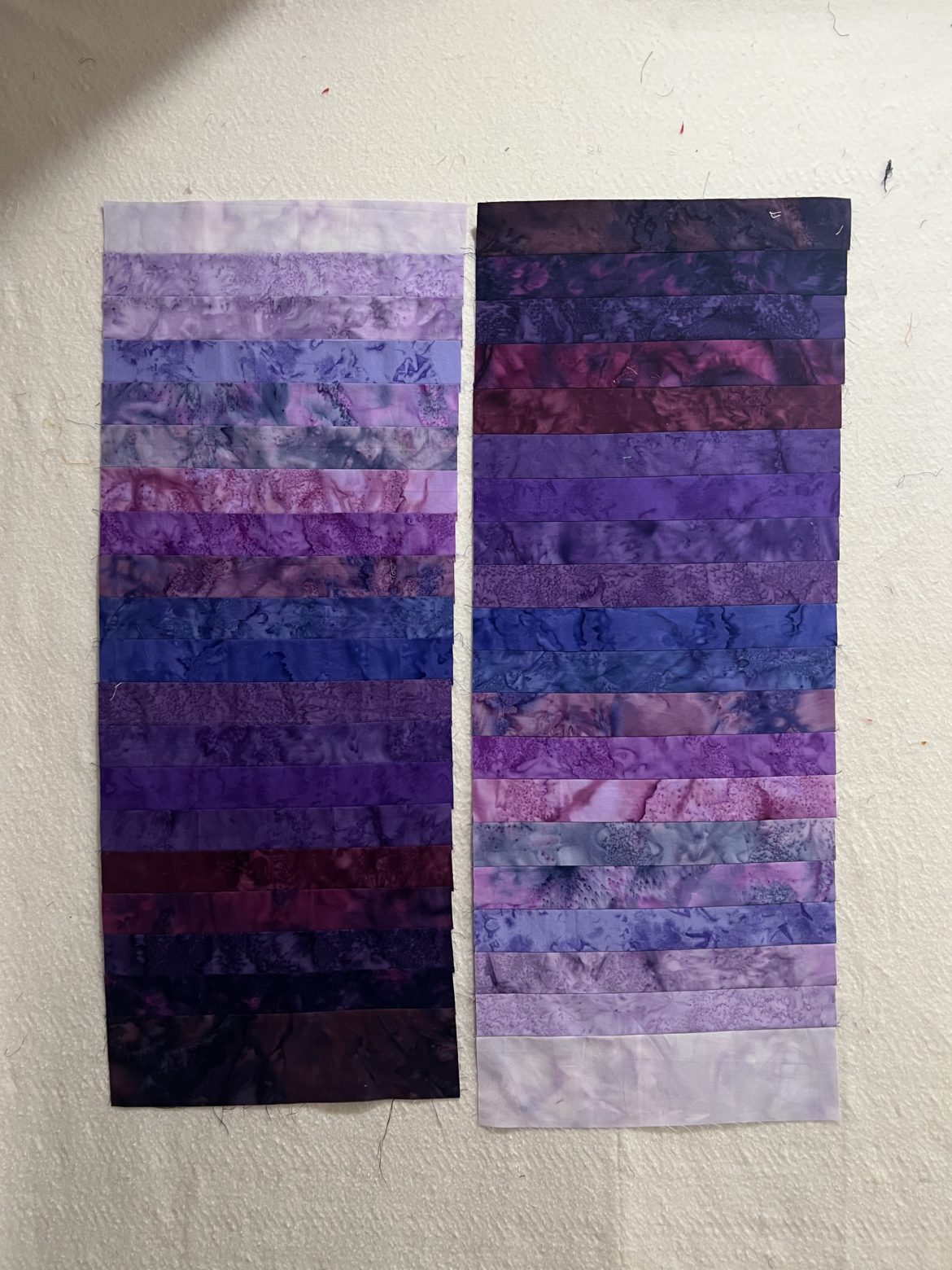 Gradient Lap Quilt Using Island Batik Hand Dyes - Create with Claudia