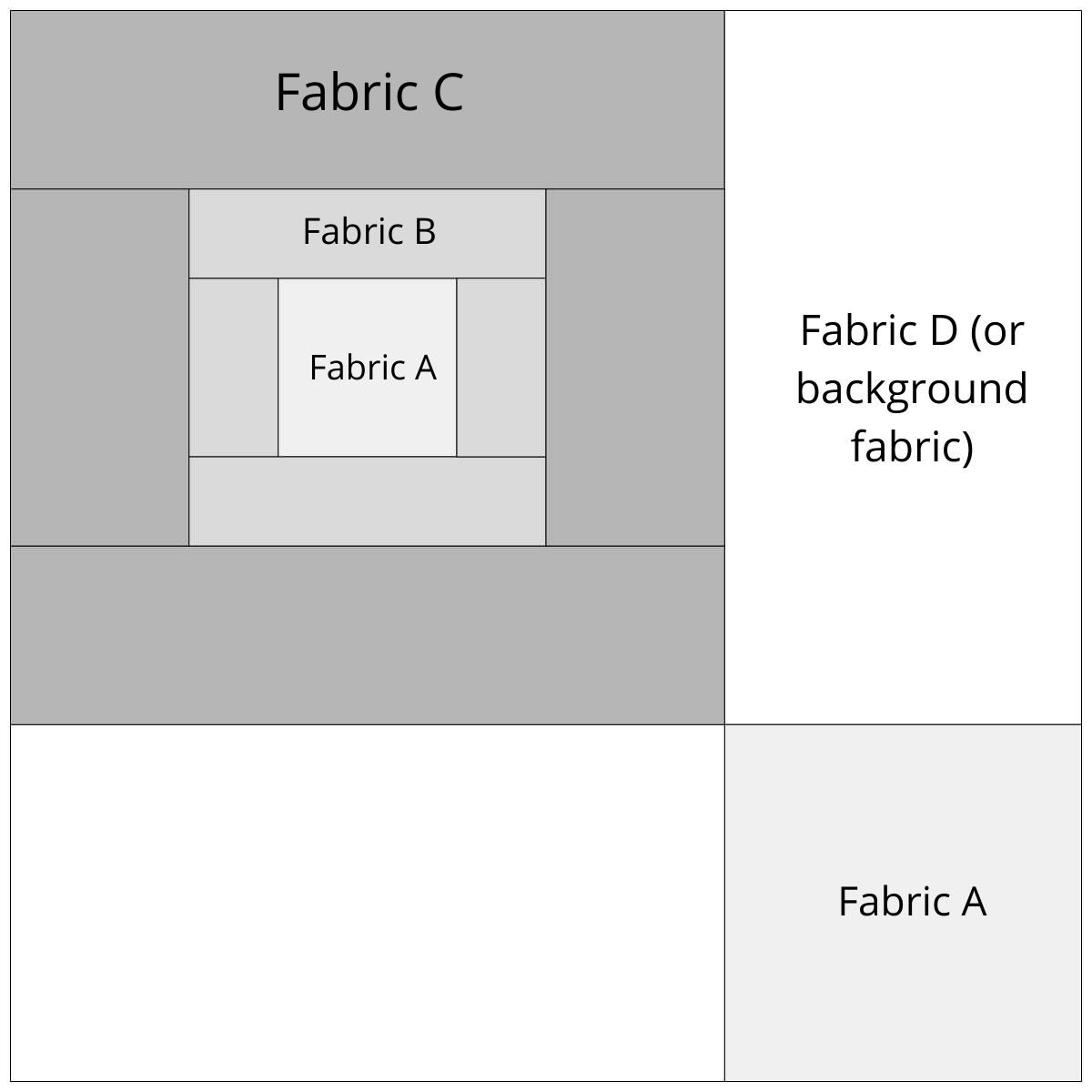 How to Make a Modern 4 Squares in 1 Quilt Block - Create with Claudia