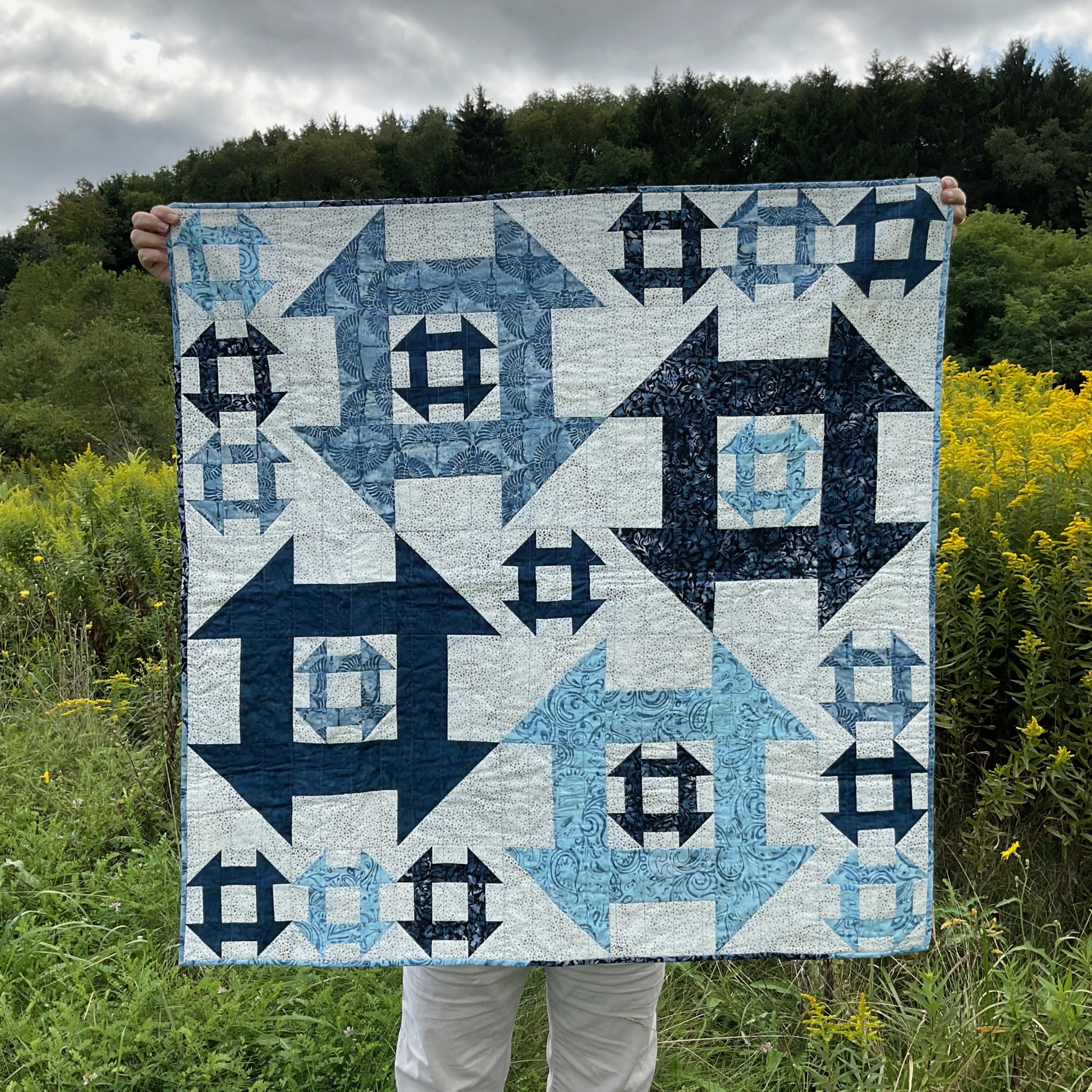 Churning Up a Storm Quilt Pattern - Create with Claudia
