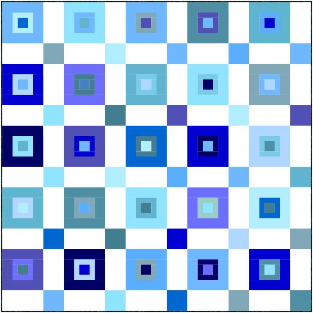 How to Make a Modern 4 Squares in 1 Quilt Block - Create with Claudia