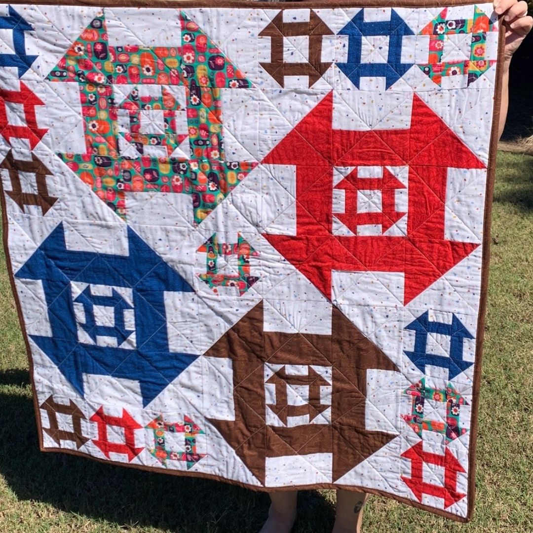Churning Up a Storm Quilt Pattern - Create with Claudia