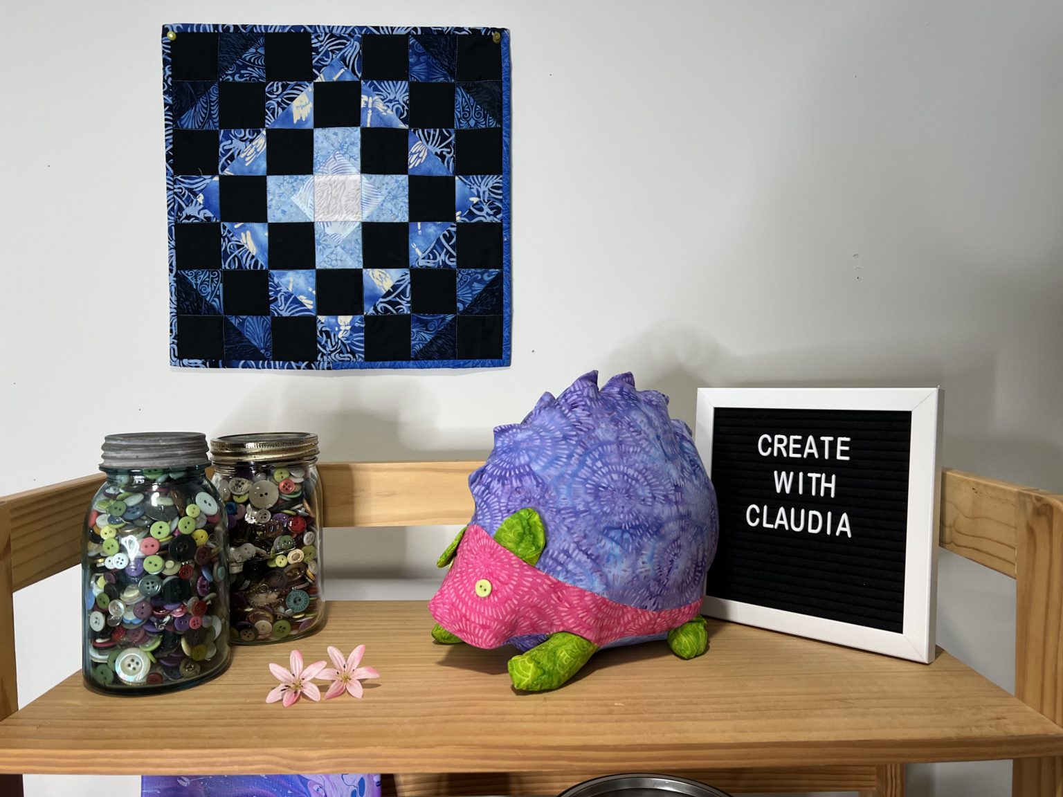 April Island Batik and Funky Friends Factory Project - Create with Claudia