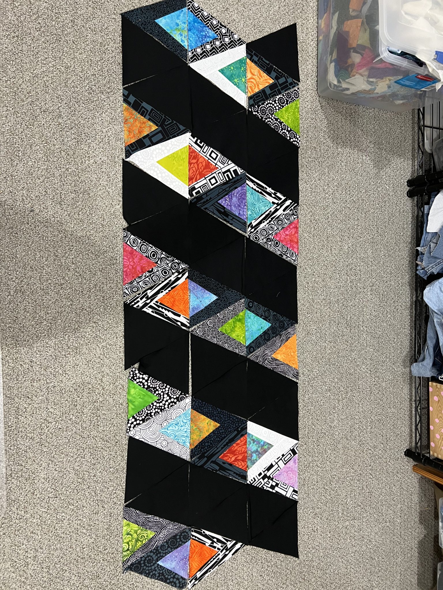 Triangle Tricks Quilting with Island Batik - Create with Claudia