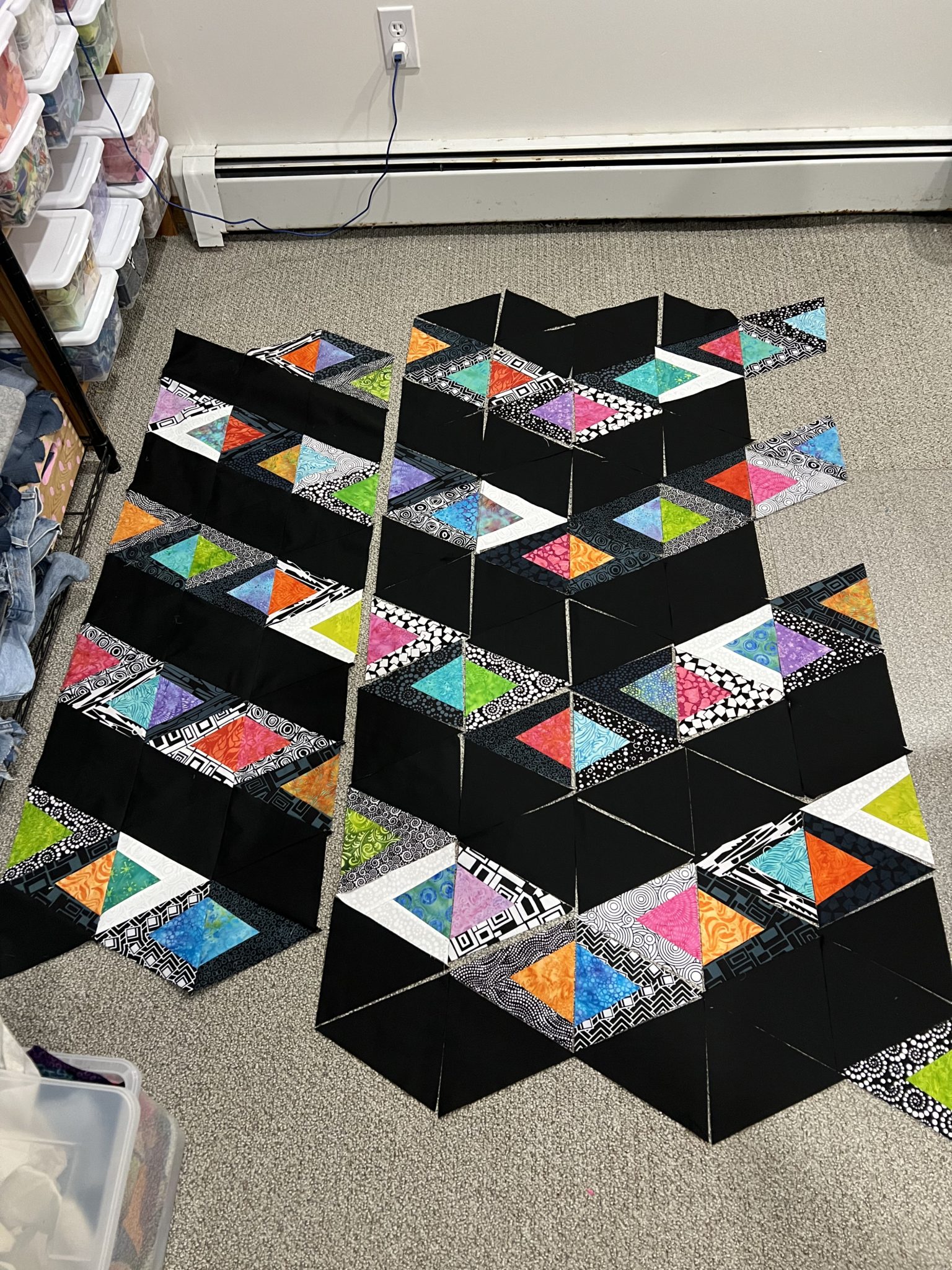 Triangle Tricks Quilting with Island Batik - Create with Claudia