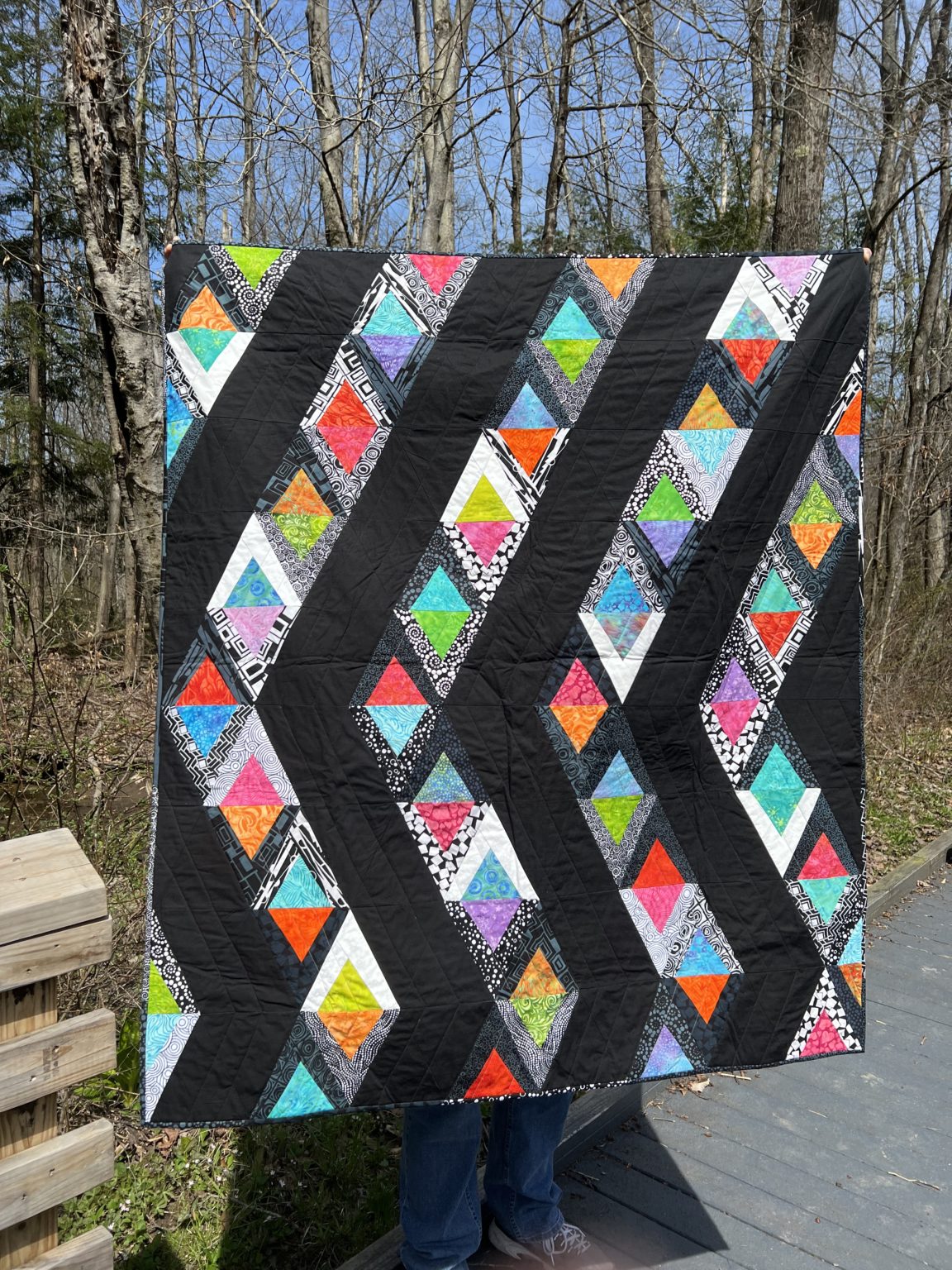 Triangle Tricks Quilting with Island Batik - Create with Claudia