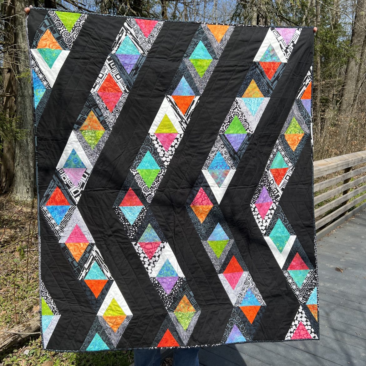 Triangle Tricks Quilting with Island Batik - Create with Claudia