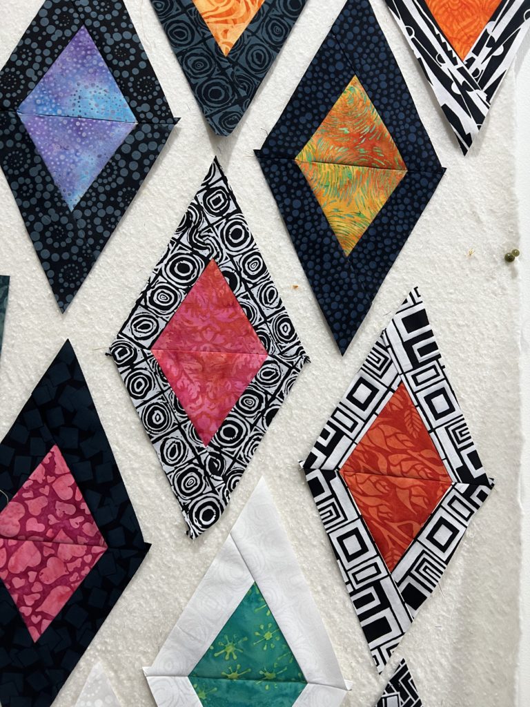 Triangle Tricks Quilting with Island Batik - Create with Claudia