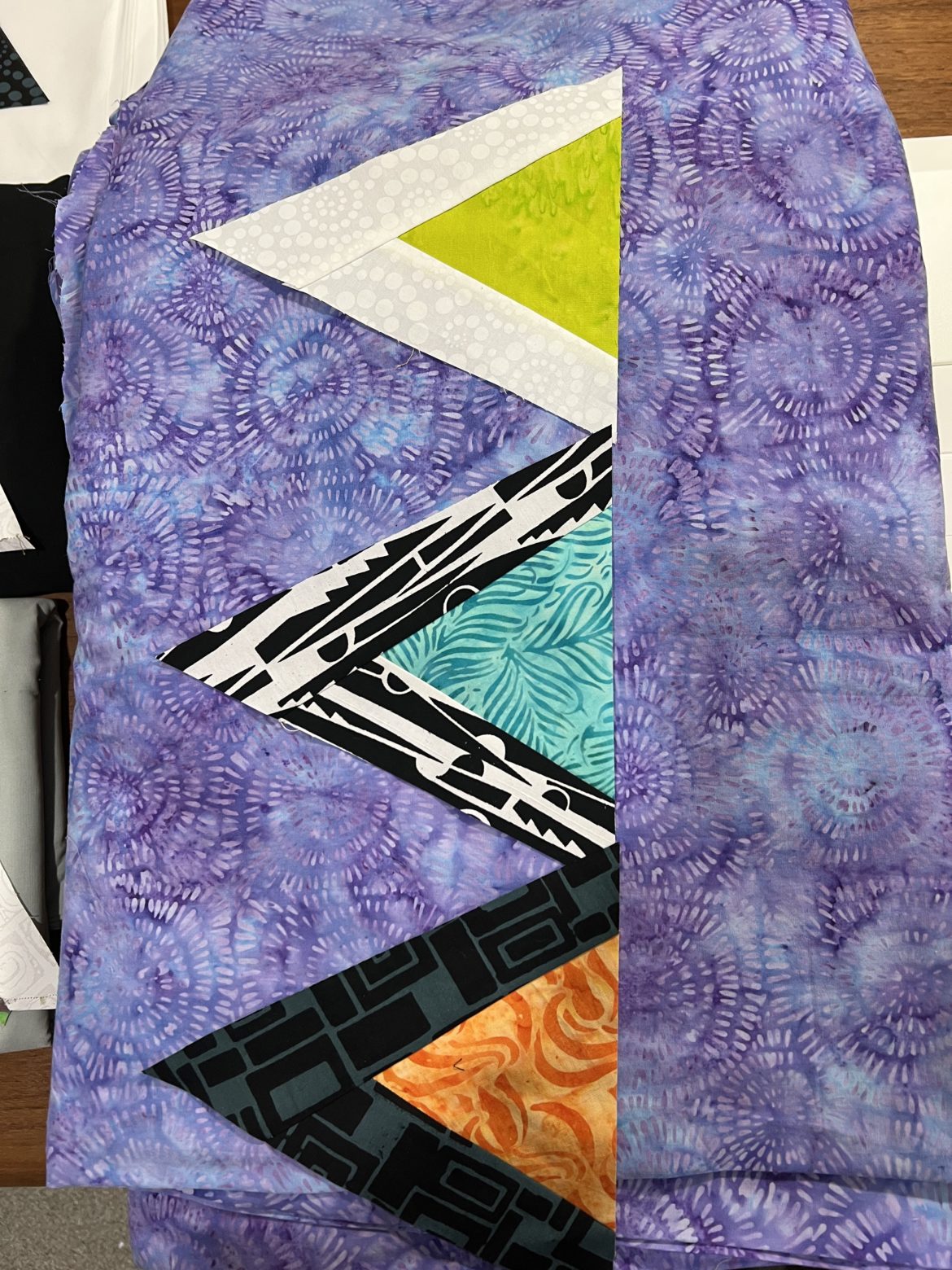 Triangle Tricks Quilting with Island Batik - Create with Claudia