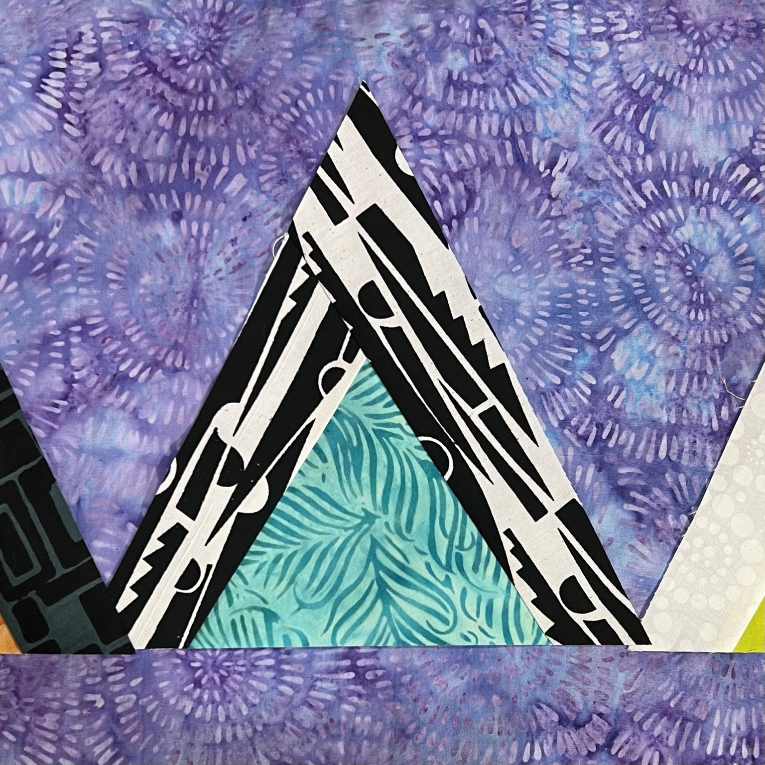 Triangle Tricks Quilting with Island Batik - Create with Claudia