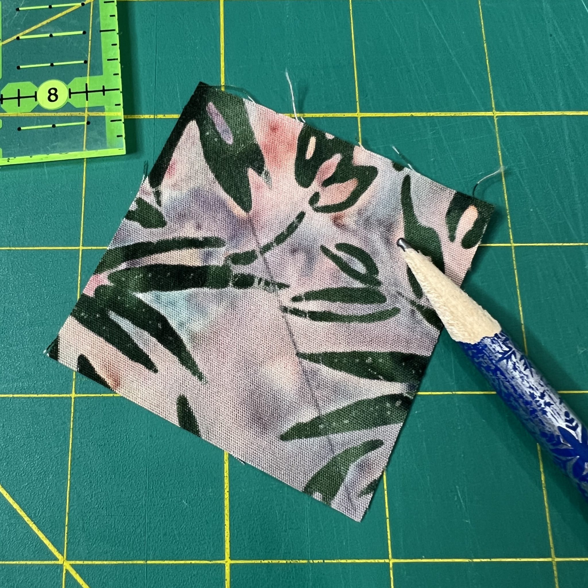 How to Decorate a Baseball Cap with Mini Quilt Blocks - Create with Claudia