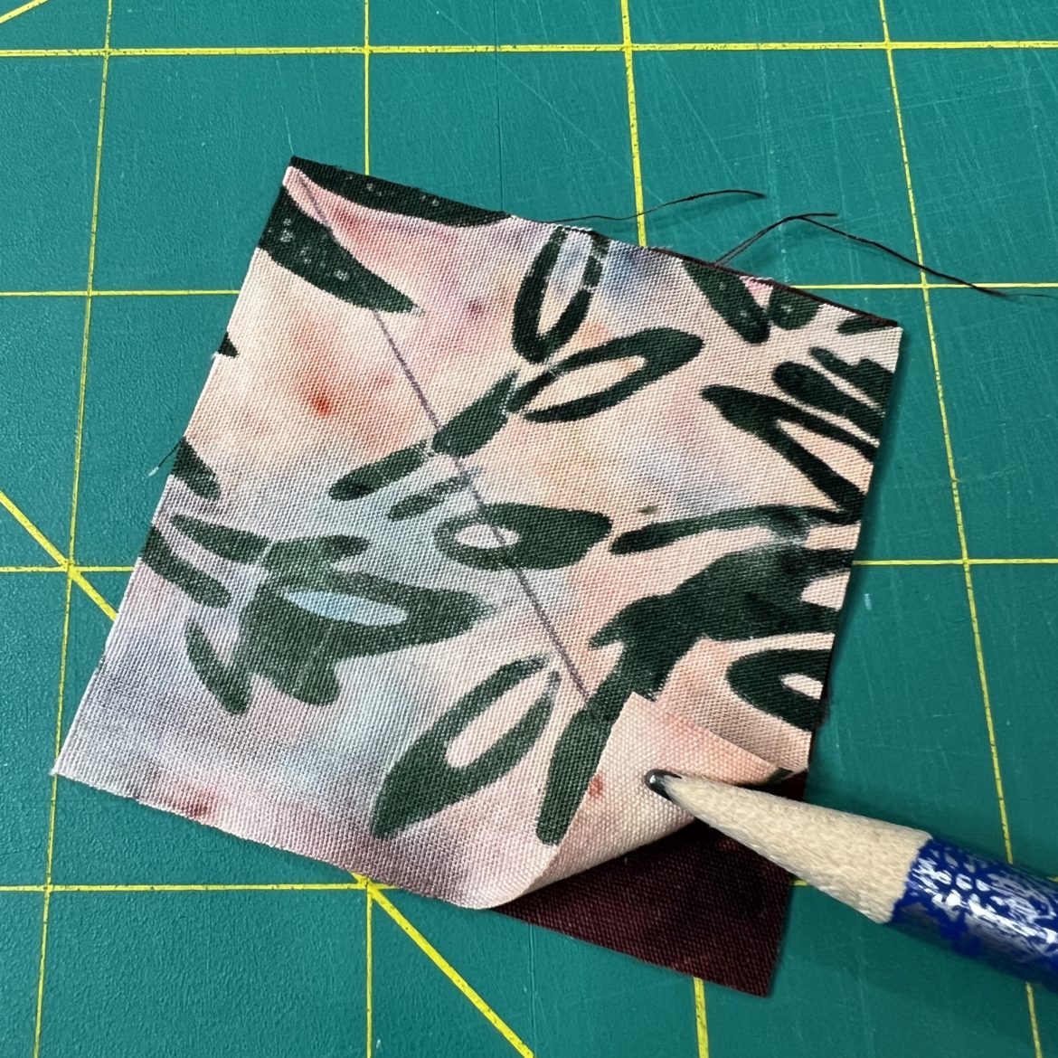 How to Decorate a Baseball Cap with Mini Quilt Blocks - Create with Claudia