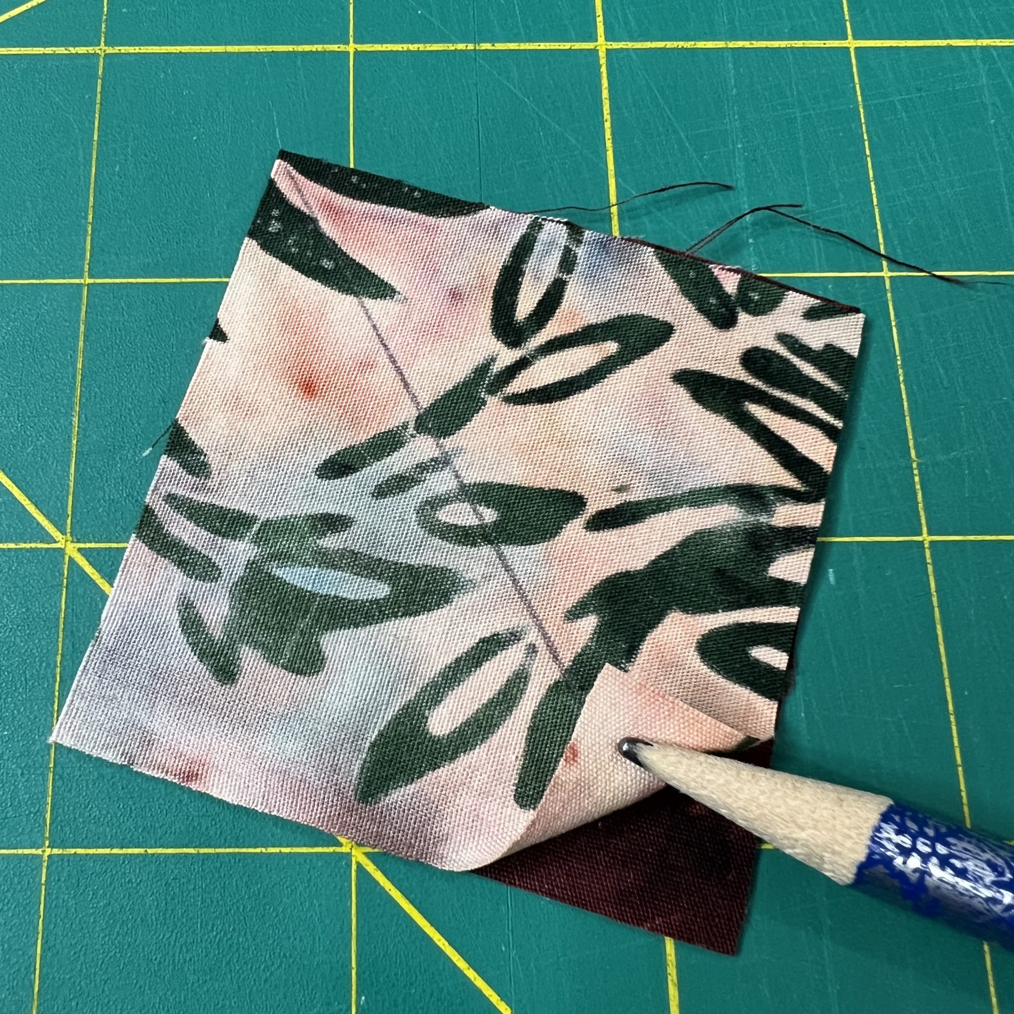 How to Decorate a Baseball Cap with Mini Quilt Blocks - Create with Claudia