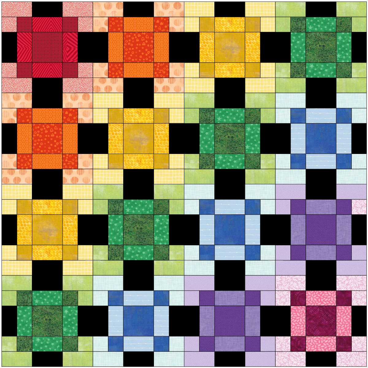 How to Make an Easy Quilt Block with Squares - Create with Claudia