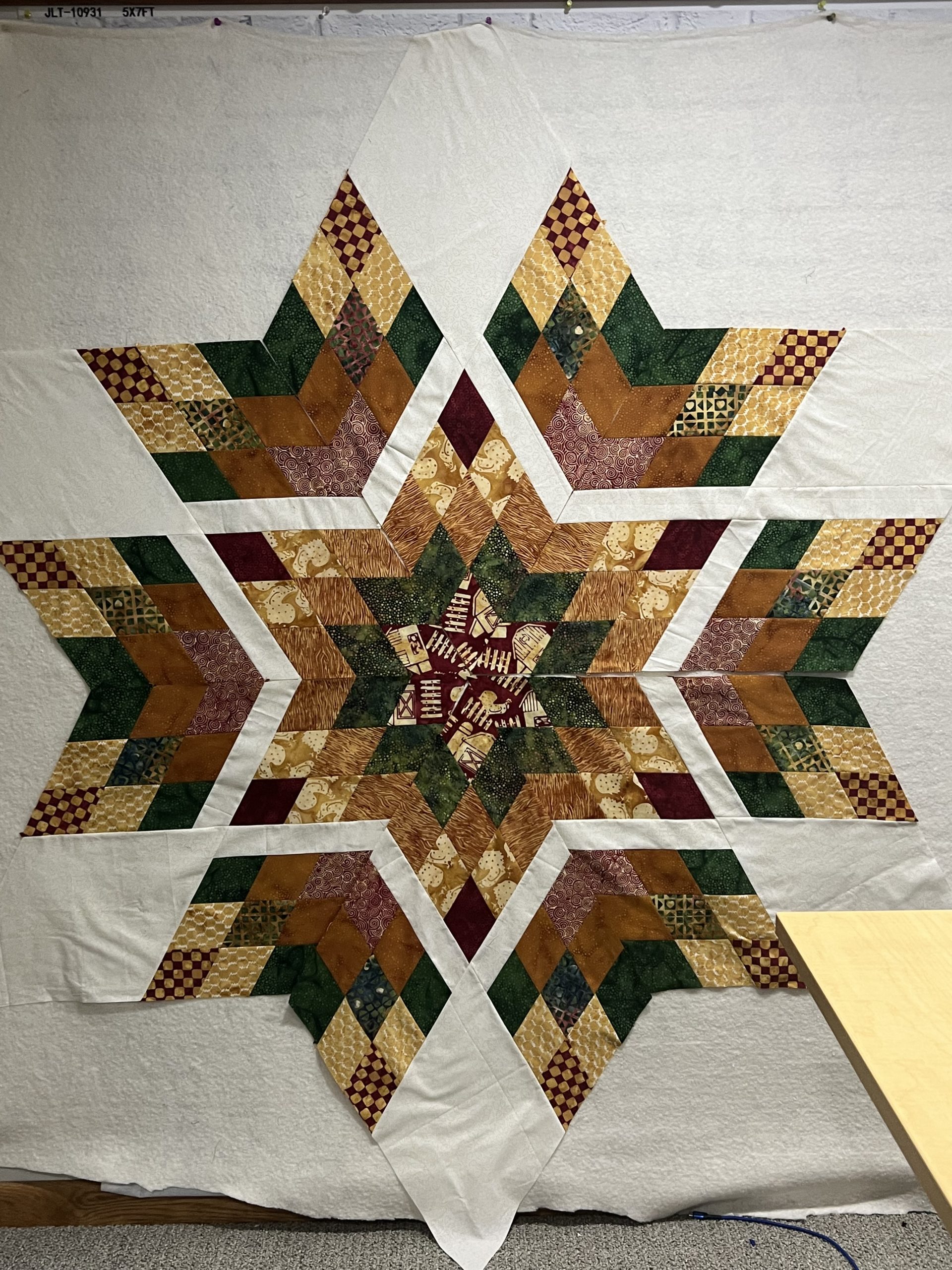 Six Pointed Lone Star Quilt - Create with Claudia