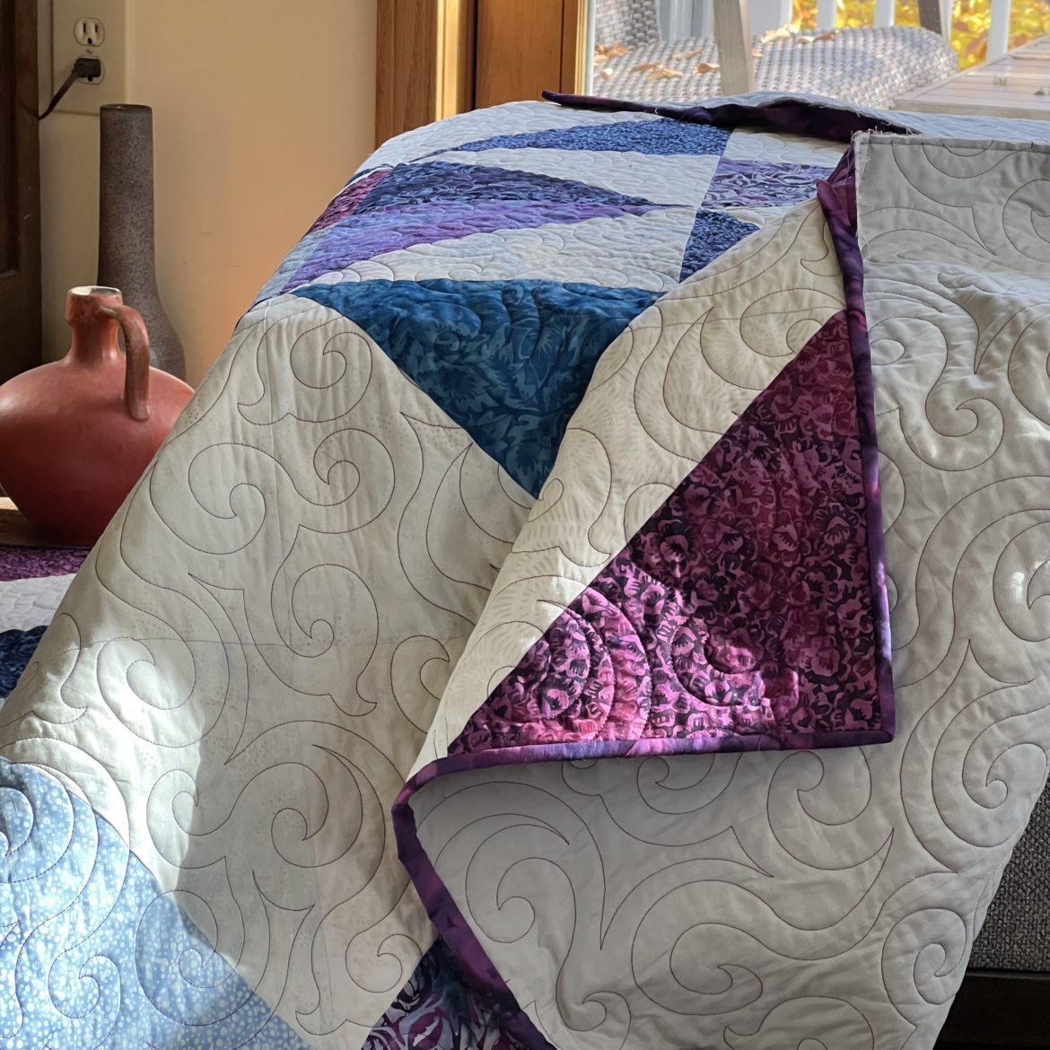 Super Easy Quilt Made with One 10" Precut Pack and a Few Yards of ...