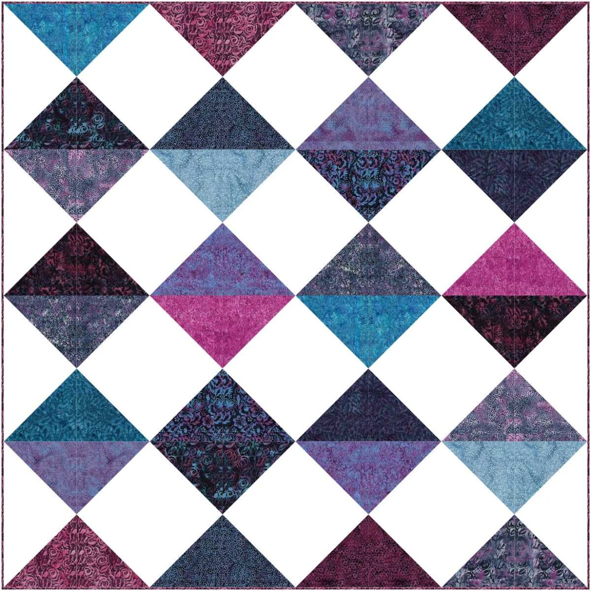 Super Easy Quilt Made with One 10" Precut Pack and a Few Yards of ...