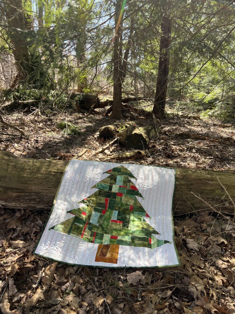 Crazy Quilted Christmas with Aurifil and Island Batik - Create with Claudia