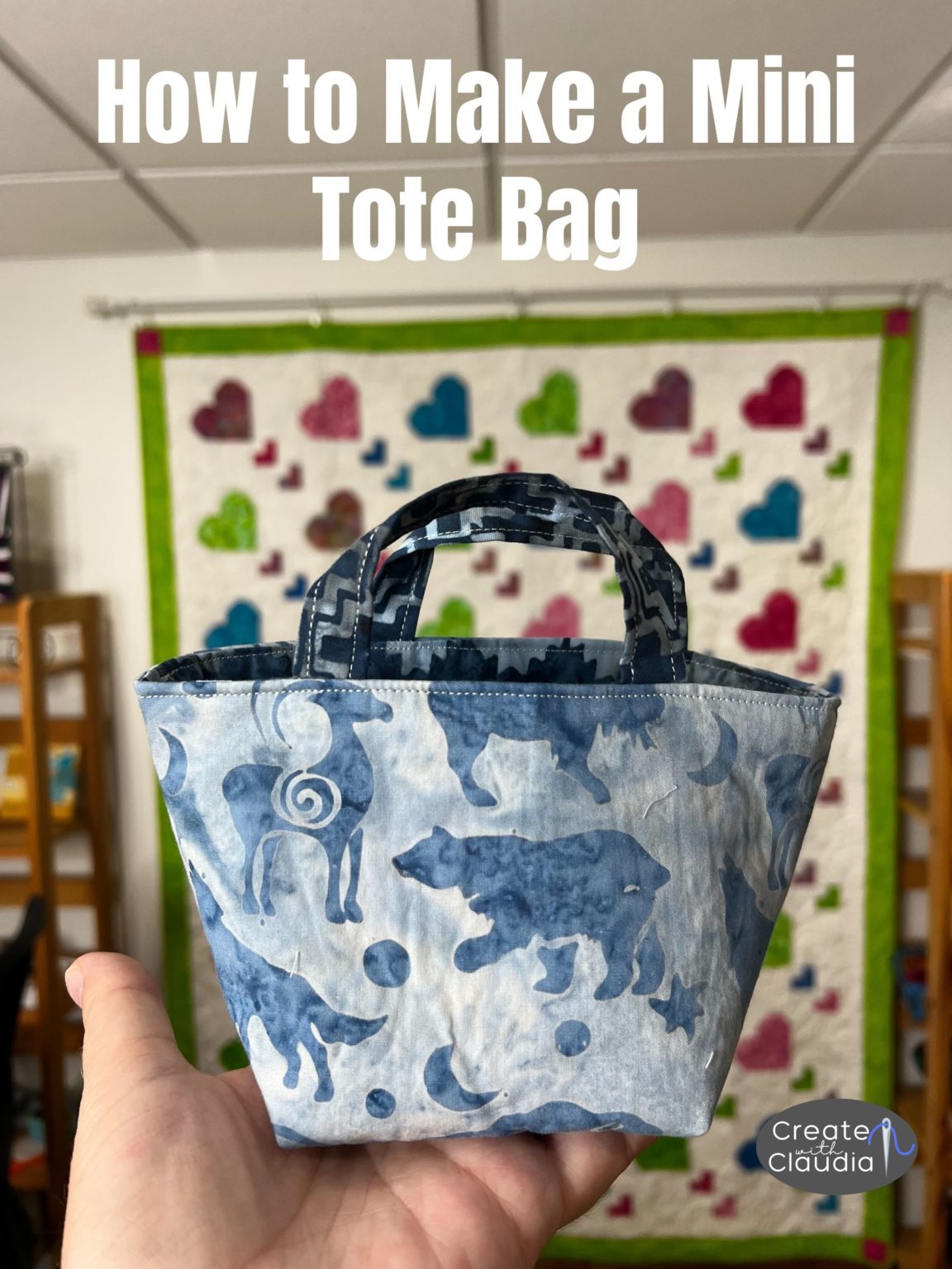 How to Make a Mini Tote Bag - Create with Claudia