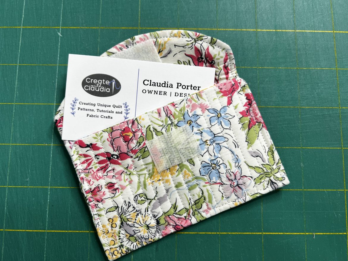 How to Make a Quilted Business Card Case - Create with Claudia