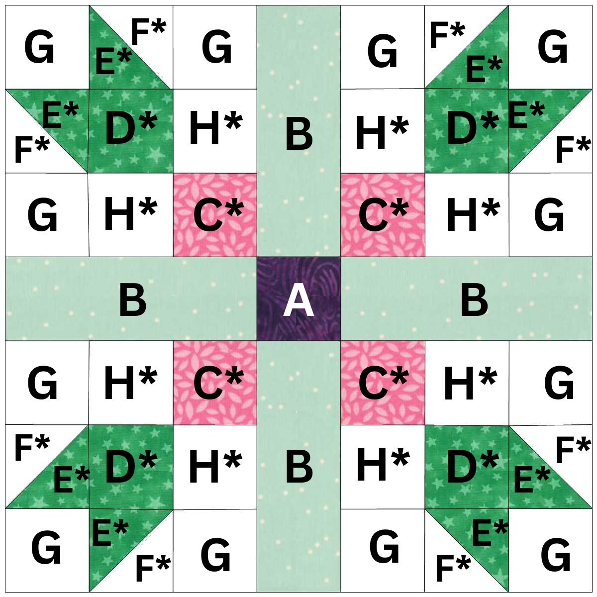 How to Make a Dainty Flowers 14" Quilt Block - Create with Claudia