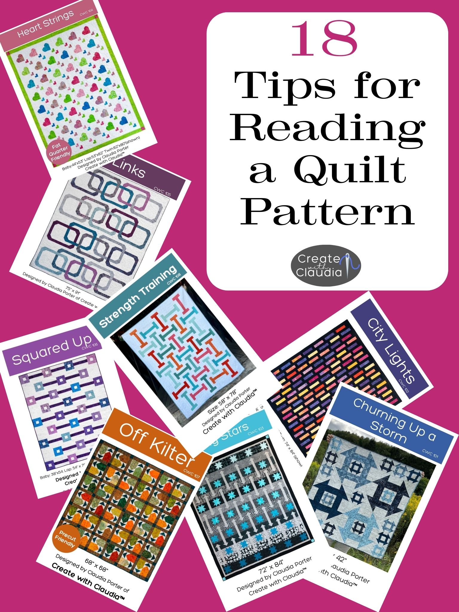 18 Tips for Reading a Quilt Pattern - Create with Claudia