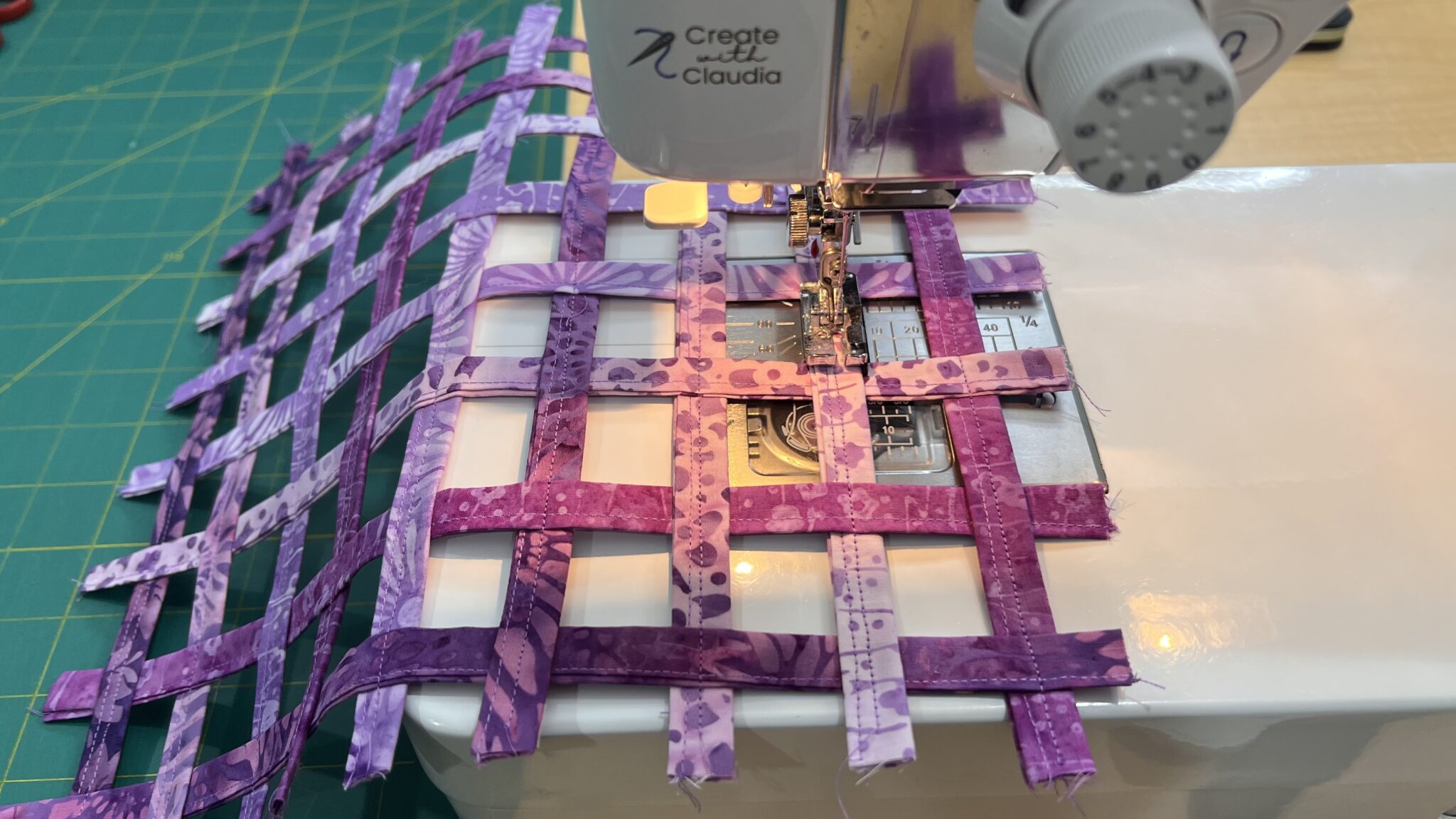 Woven Fabric Strips Lace Tutorial - Create with Claudia