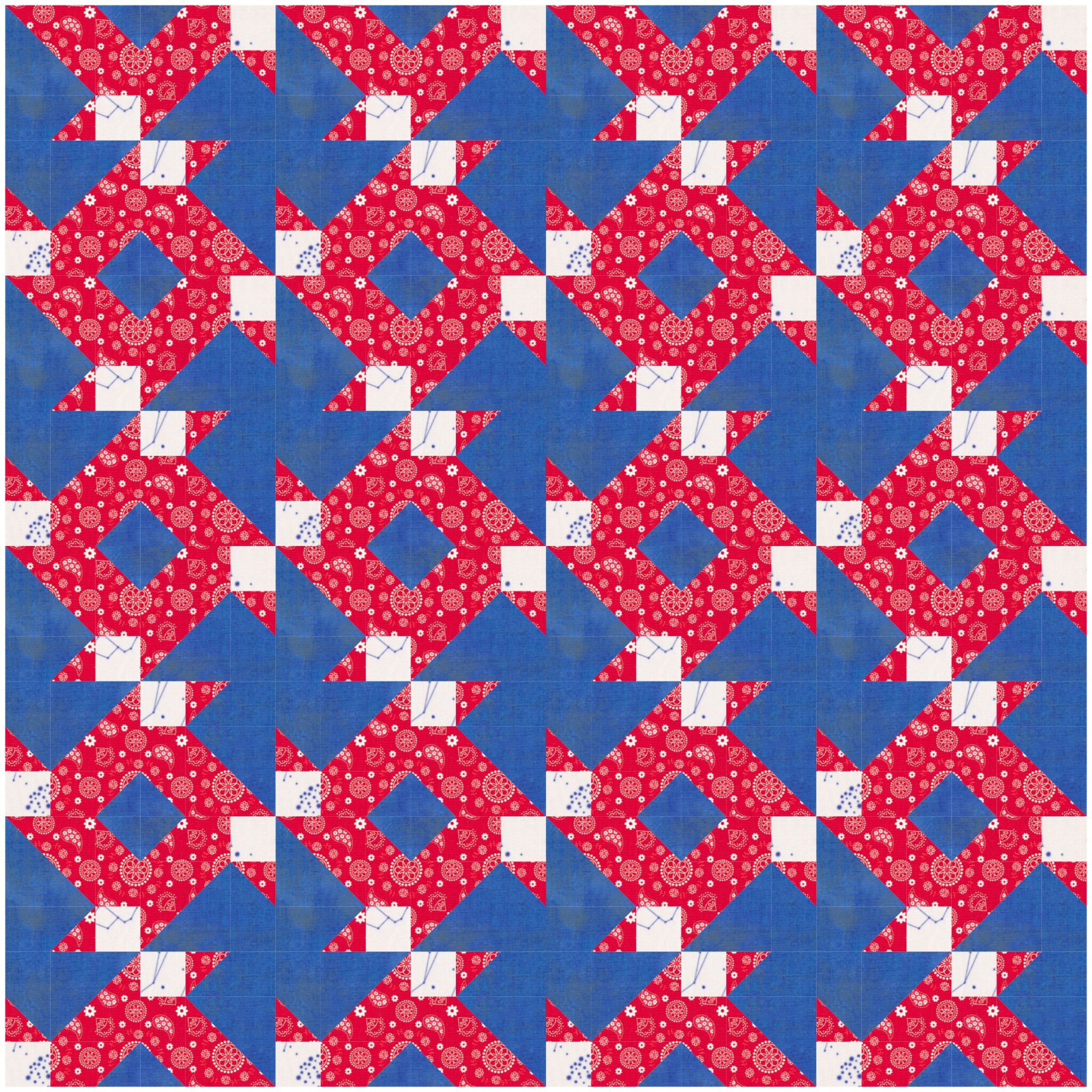 Disappearing Eccentric Star Quilt Block Tutorial - Create with Claudia