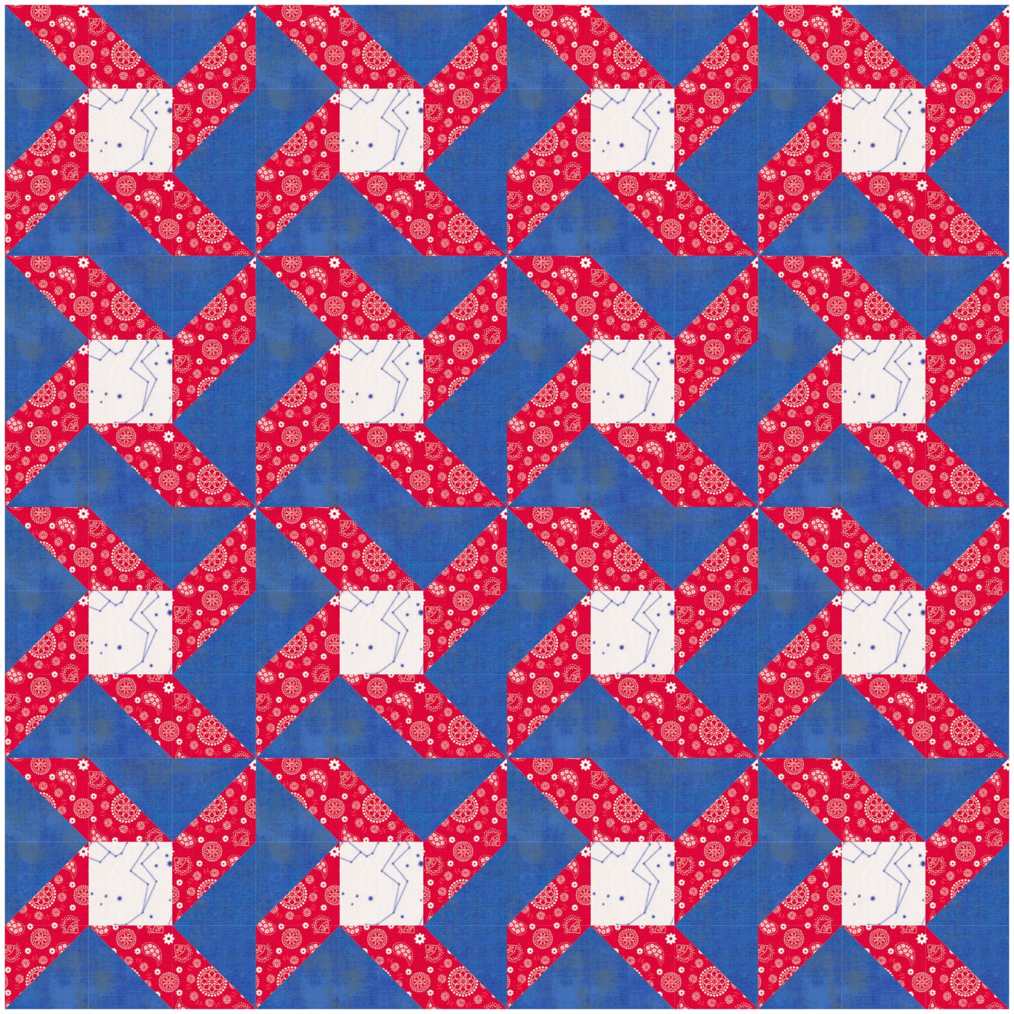 Disappearing Eccentric Star Quilt Block Tutorial - Create with Claudia